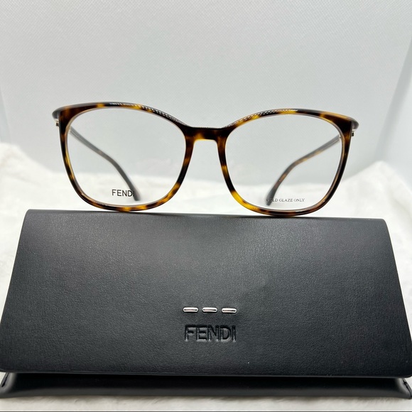 Fendi | Accessories | Fendi Glasses New Authentic Gold F Logo Optical ...